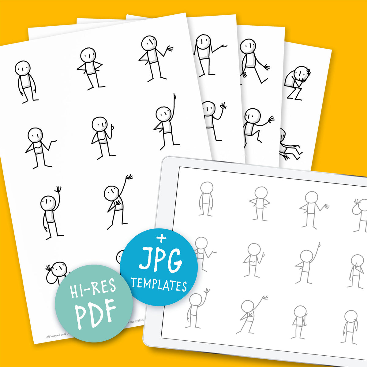 Little People Basics – Printable Templates – PDF (English) – Eva-Lotta ...